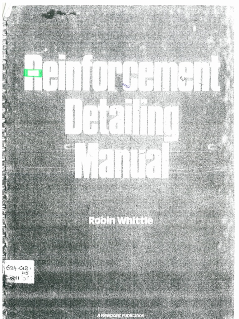 Reinforcement Detailing Manual PDF | PDF