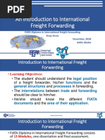 Introduction To Freight Forwarding | PDF | Economies | Business