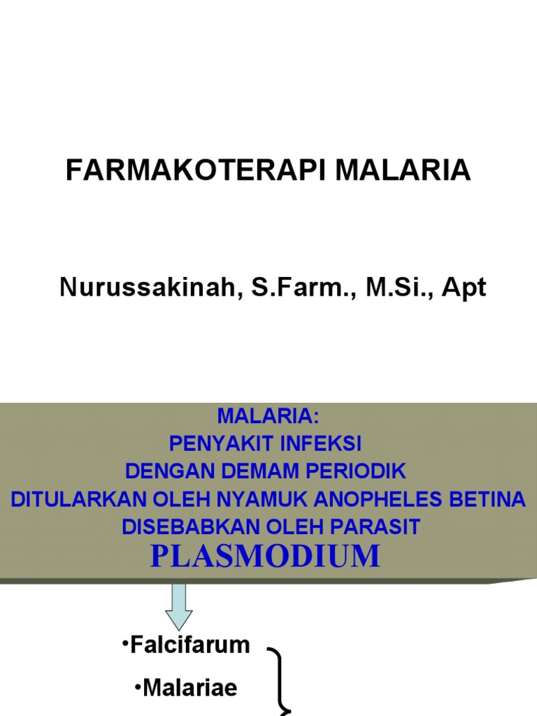 Terapi dan Diagnosa Malaria Efektif | PDF