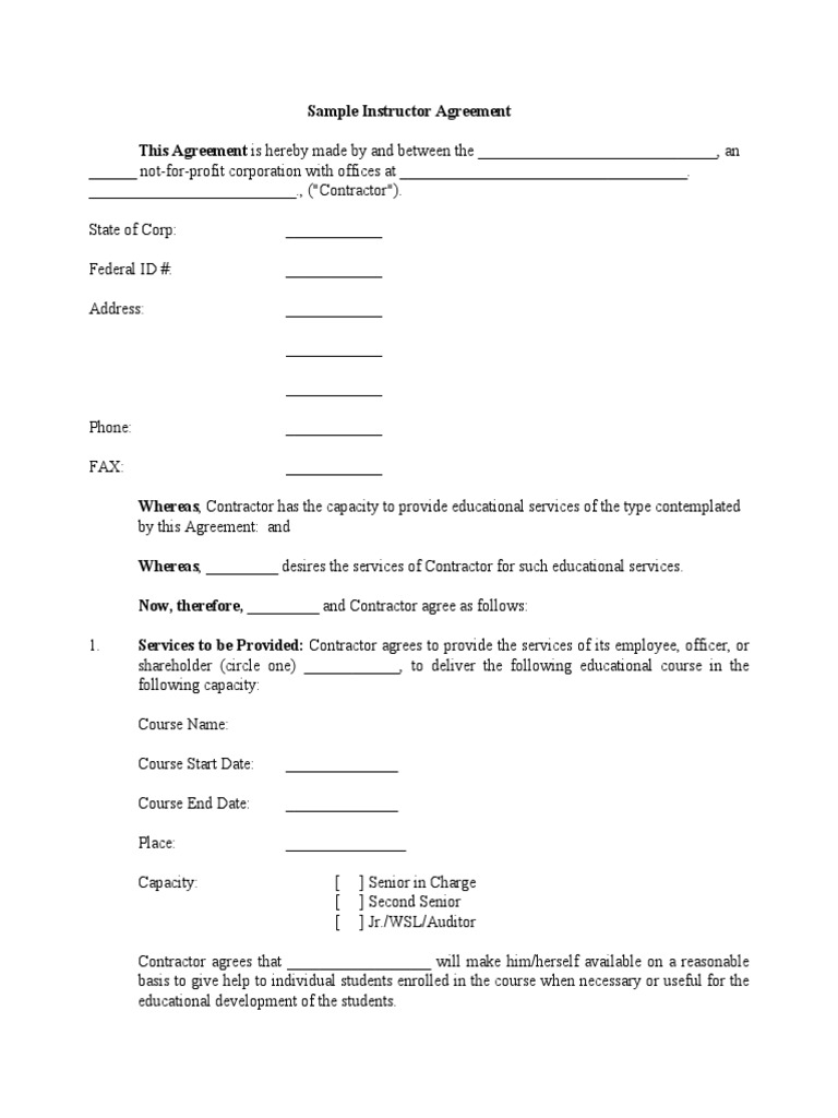 Sample Agreement | PDF | Payroll | Taxes
