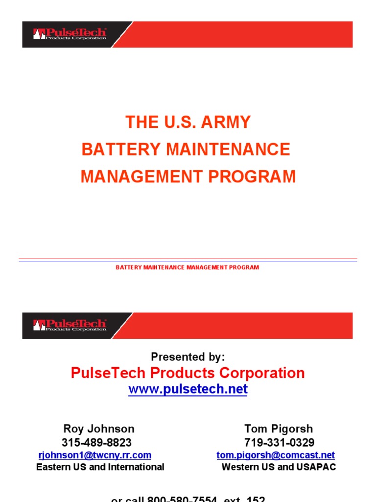 Battery Maintenance Management Program (PDFDrive) | PDF | Battery Charger | Galvanic Cells