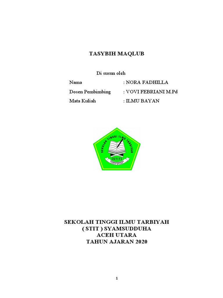 Memahami Tasybih Maqlub dan Contohnya | PDF | Agama & Spiritualitas