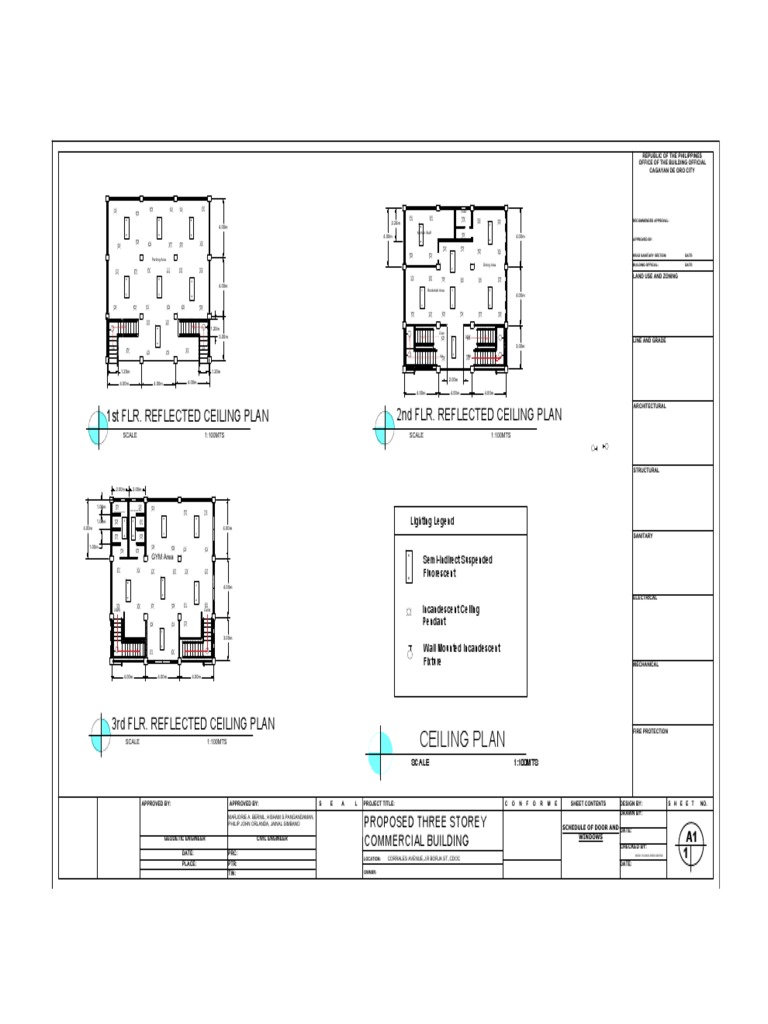 1St Flr. Reflected Ceiling Plan 2Nd Flr. Reflected Ceiling Plan ...