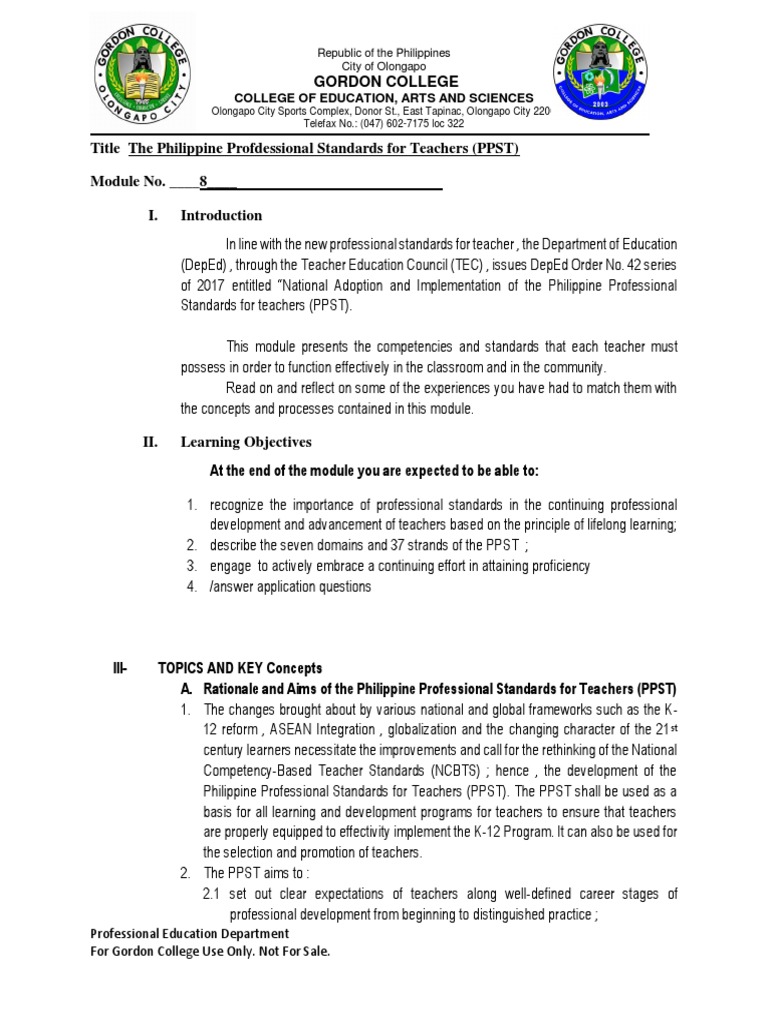 Module 8 PPST | PDF | Educational Assessment | Learning