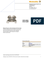 Weidmüller WDU 4 Terminal Block Data Sheet | PDF | Electrical Connector ...