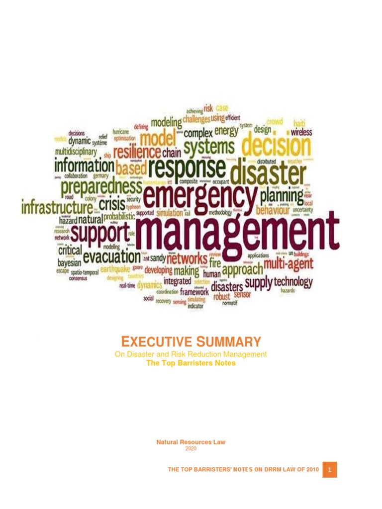 Notes On NDRRM | PDF | Emergency Management | Disaster Risk Reduction