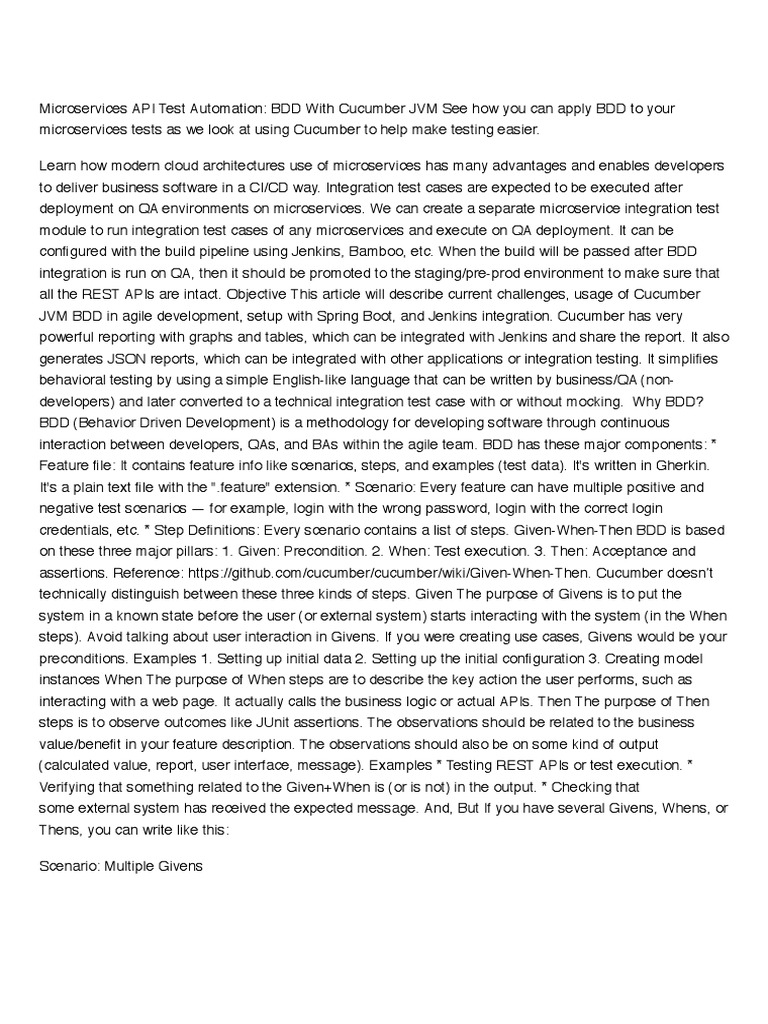 Cucumber 01 | PDF | Software Development | Software Engineering