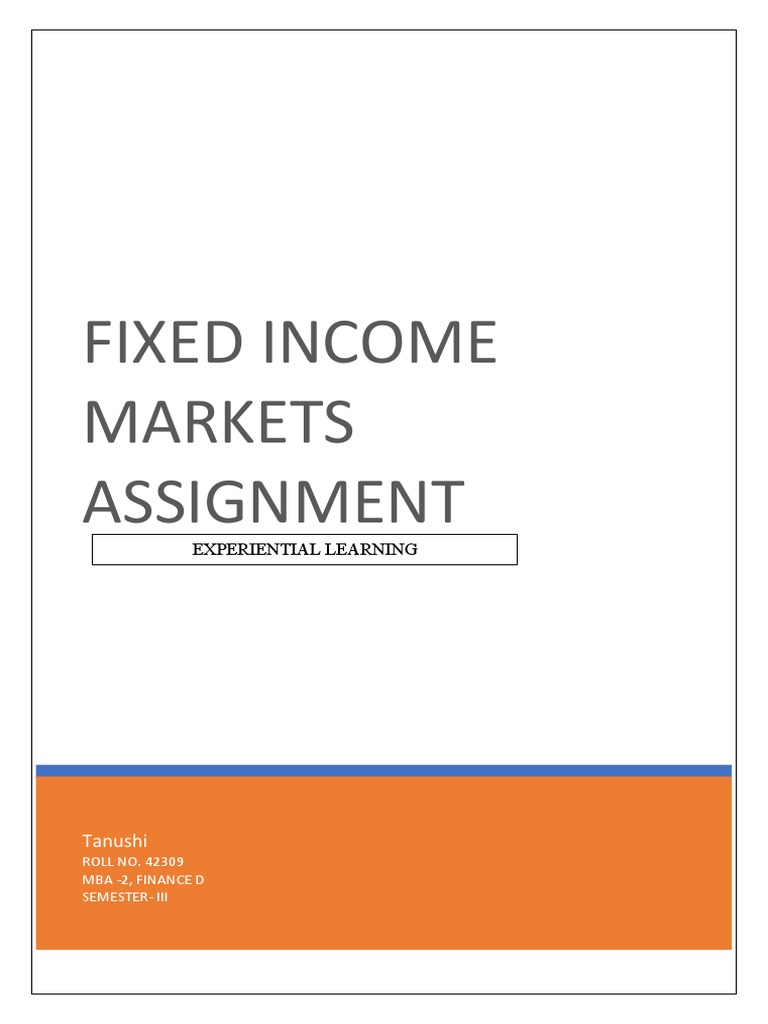 Understanding Fixed Income Markets | PDF | Yield Curve | Yield (Finance)