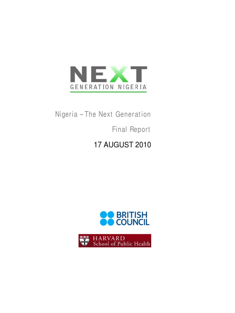 Next Generation Report Text | PDF | Nigeria | Employment