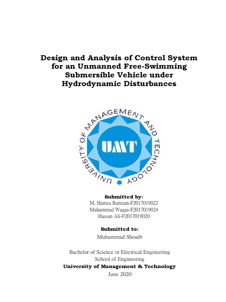 Unmanned Free-Swimming Submersible Vehicle | Download Free PDF ...