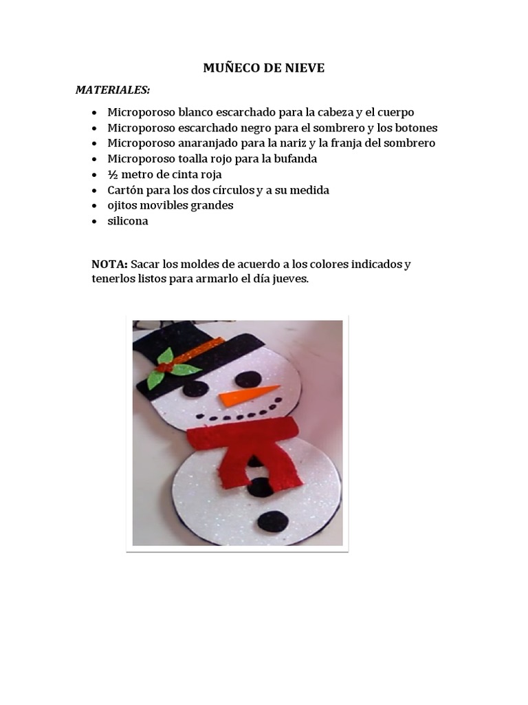 Muñeco de Nieve | PDF