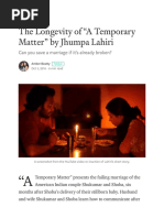 A Temporary Matter: Shoba and Shukumar | PDF