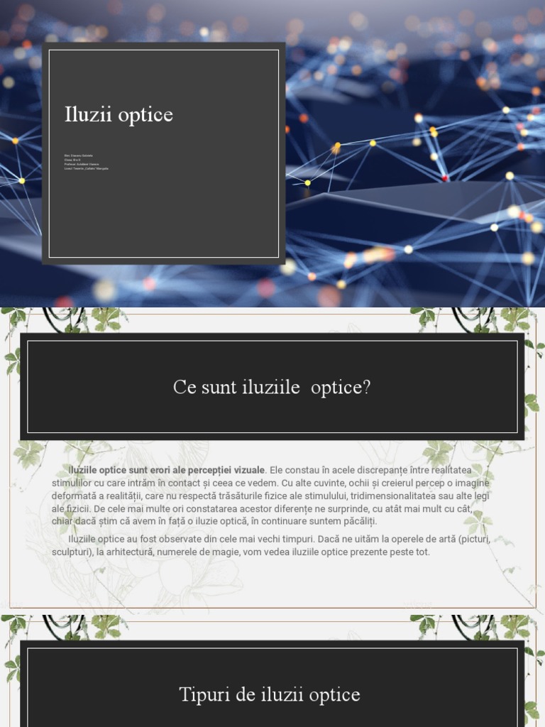Iluzii Optice | PDF