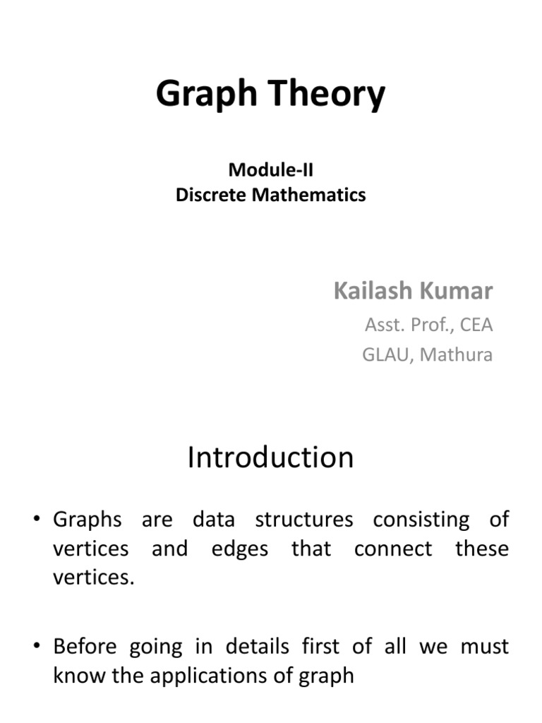 Graph Theory | Download Free PDF | Vertex (Graph Theory) | Combinatorics