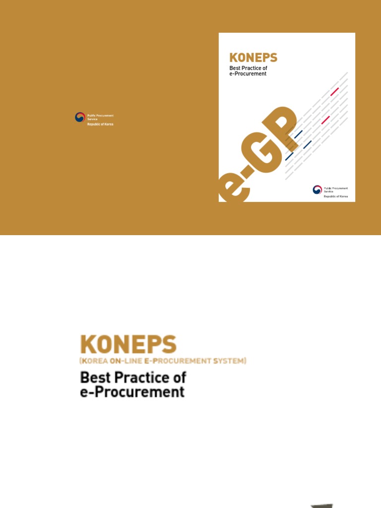 Koneps: Best Practice of E-Procurement | PDF | Procurement | Supply Chain
