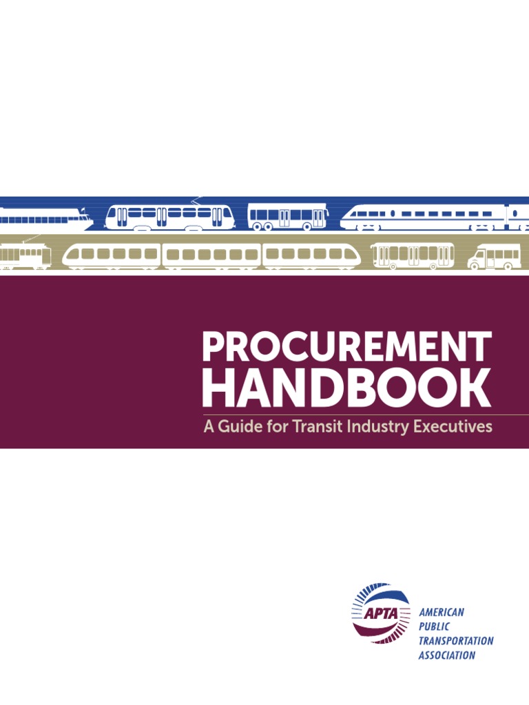 APTA Procurement Handbook | PDF | Procurement | Request For Proposal