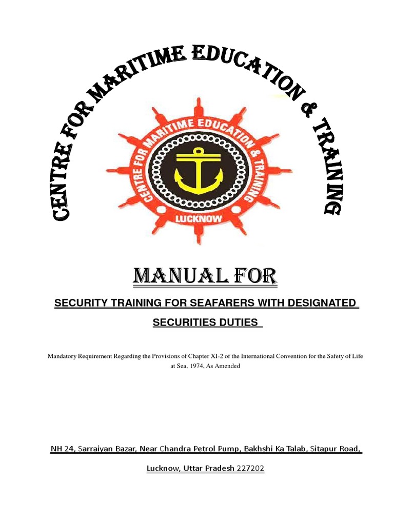 Manual For: Security Training For Seafarers With Designated Securities ...