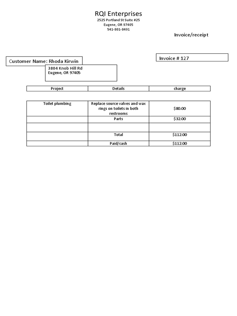Invoice Receipt | PDF