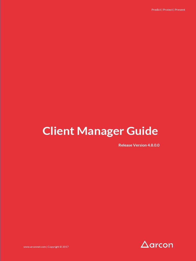 ARCON - PAM - Client - Manager - Guide - Version 4.8.0.0 PDF | PDF ...