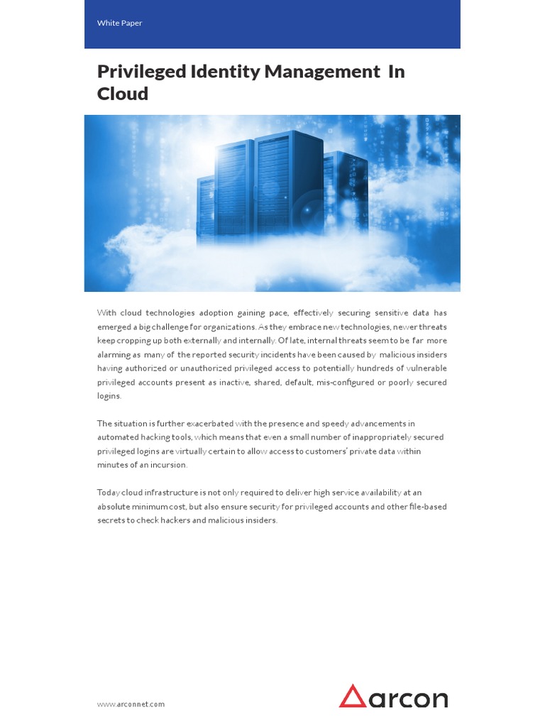 Privileged Identity Management in Cloud PDF | PDF | Cloud Computing ...