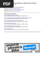 Table of Clebsch-Gordon Coefficients | PDF | Science & Mathematics