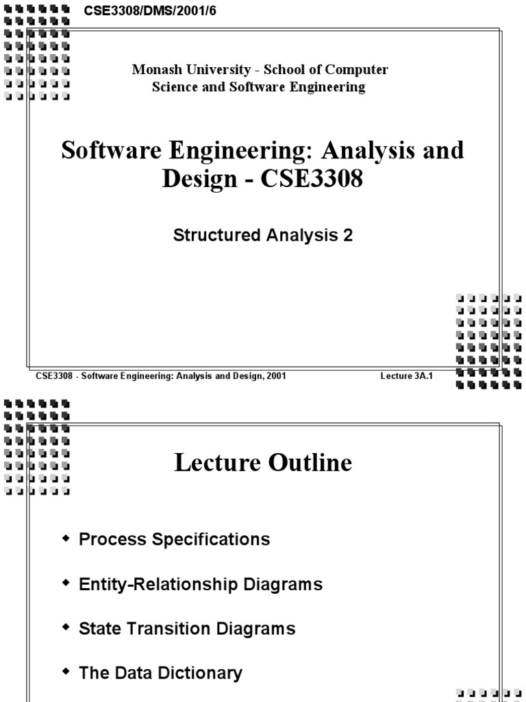 Software Engineering: Analysis and Design - CSE3308 | PDF | Computing ...