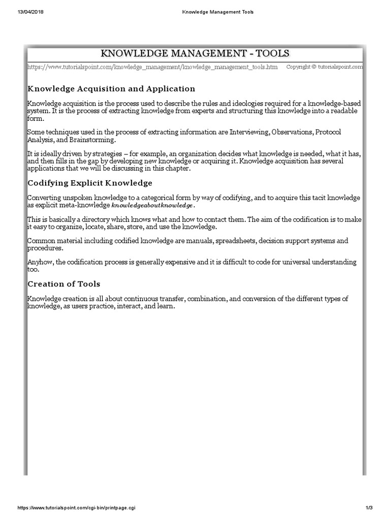 Knowledge Management 4 | PDF | Knowledge Management | Data Mining