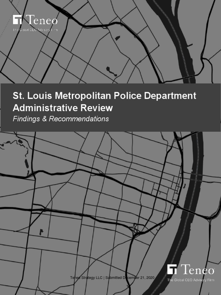 Final Assessment Report From Teneo Risk On The St. Louis Metropolitan ...