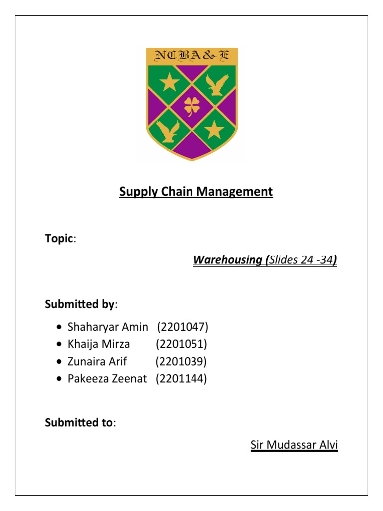 SCM Final Project Report | PDF | Packaging And Labeling | Polystyrene