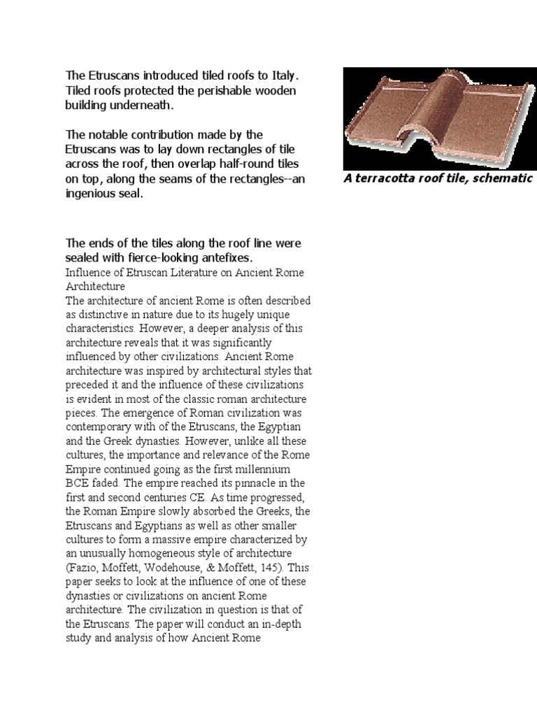 Etruscan Influence on Roman Architecture | PDF | Etruscan Civilization ...