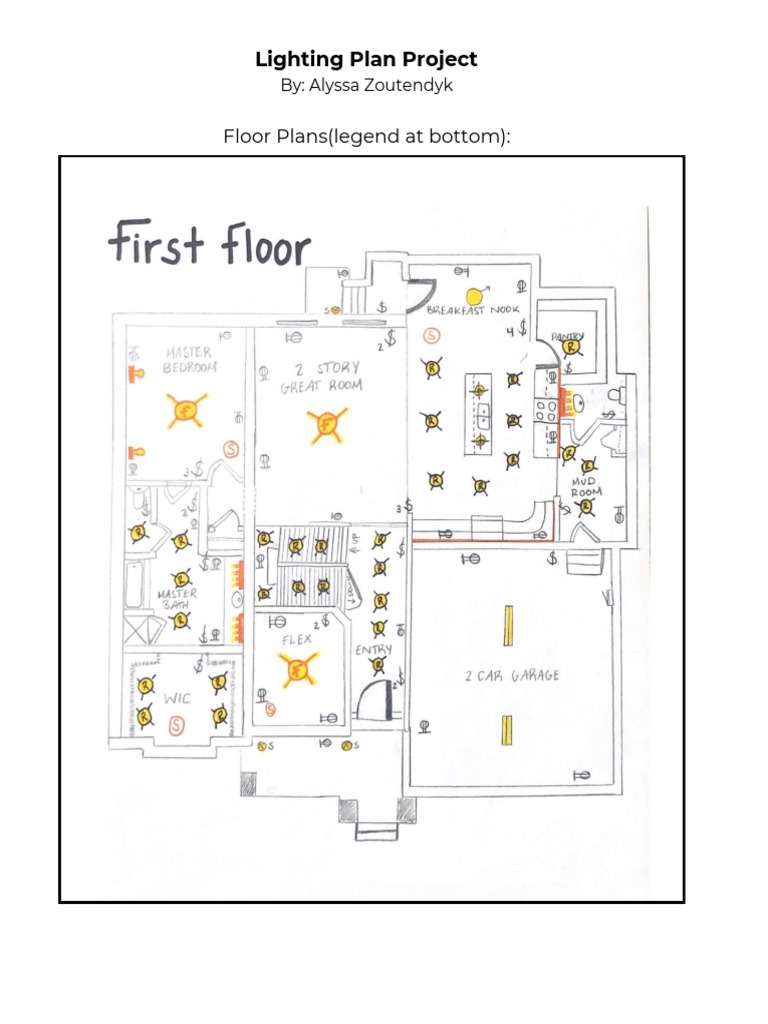 Lighting Plan Project | PDF | Lighting | Architectural Elements