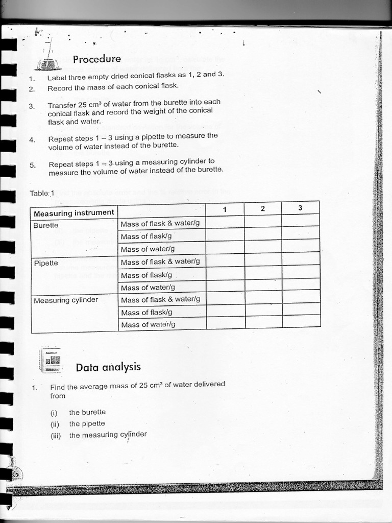 CHM 212 Lab 1 - Uncertainty in Measurement 2 | PDF