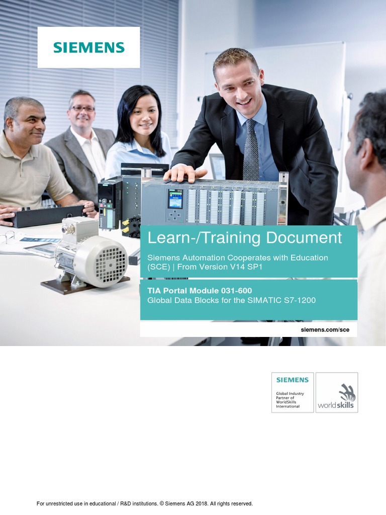 Learn-/Training Document: Siemens Automation Cooperates With Education ...
