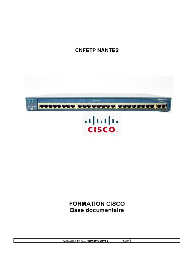 Formation Cisco au CNFETP Nantes | PDF | Infrastructure de ...
