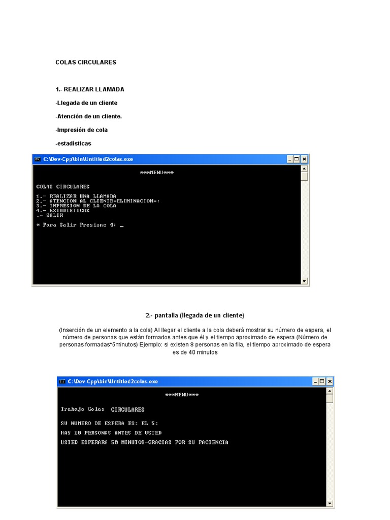 Colas Circulares | PDF