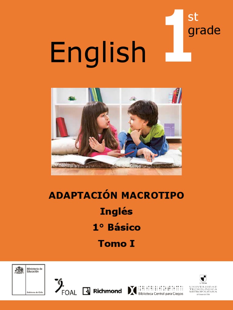 Libro 1ro Basico Ingles (PARTE 1) | PDF