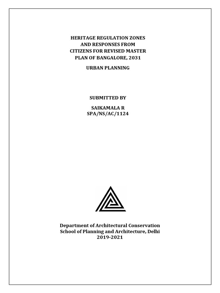 Heritage Regulation Zones and Responses From Citizens For Revised ...