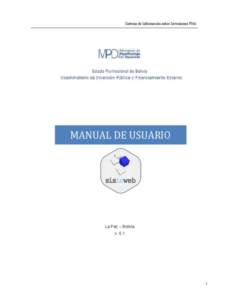 Manual SISIN v61 | PDF | Red mundial | Internet y web