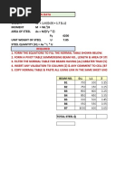 Metal Deck Weight Calculation Tool | PDF