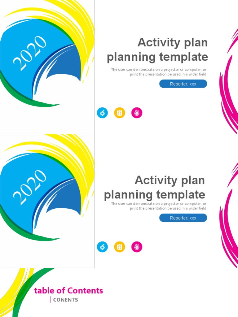 Activity Plan Planning Template: Reporter: XXX | PDF | Microsoft Power ...