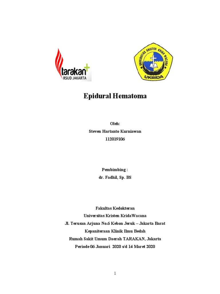 Laporan Kasus EDH | PDF