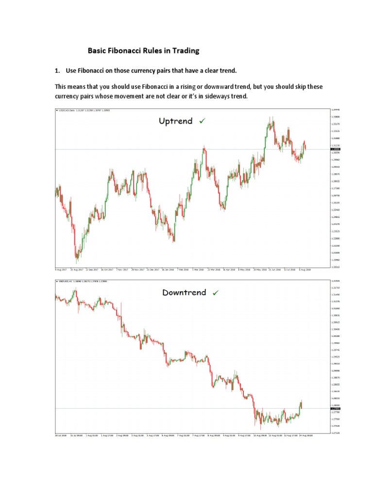 Basic Fibonacci Rules in Trading | PDF