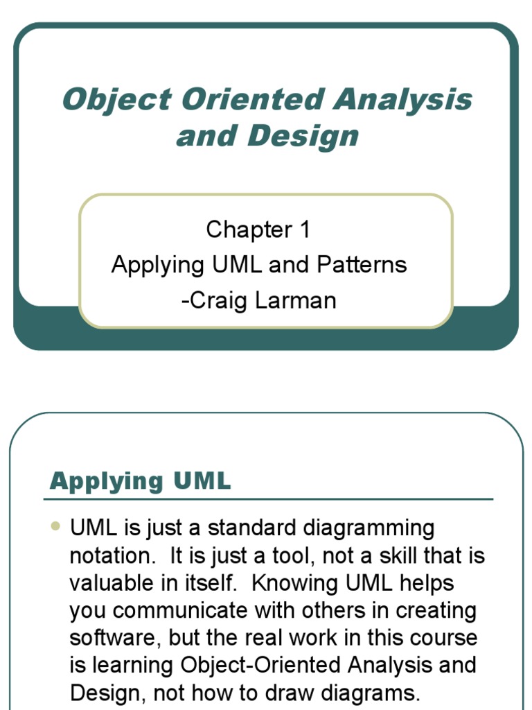 Object-Oriented Analysis and Design Guide | PDF | Unified Modeling ...
