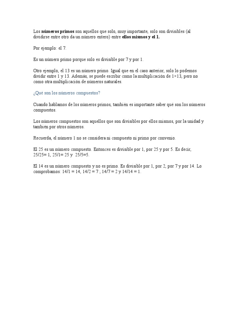 Numeros Primos | PDF