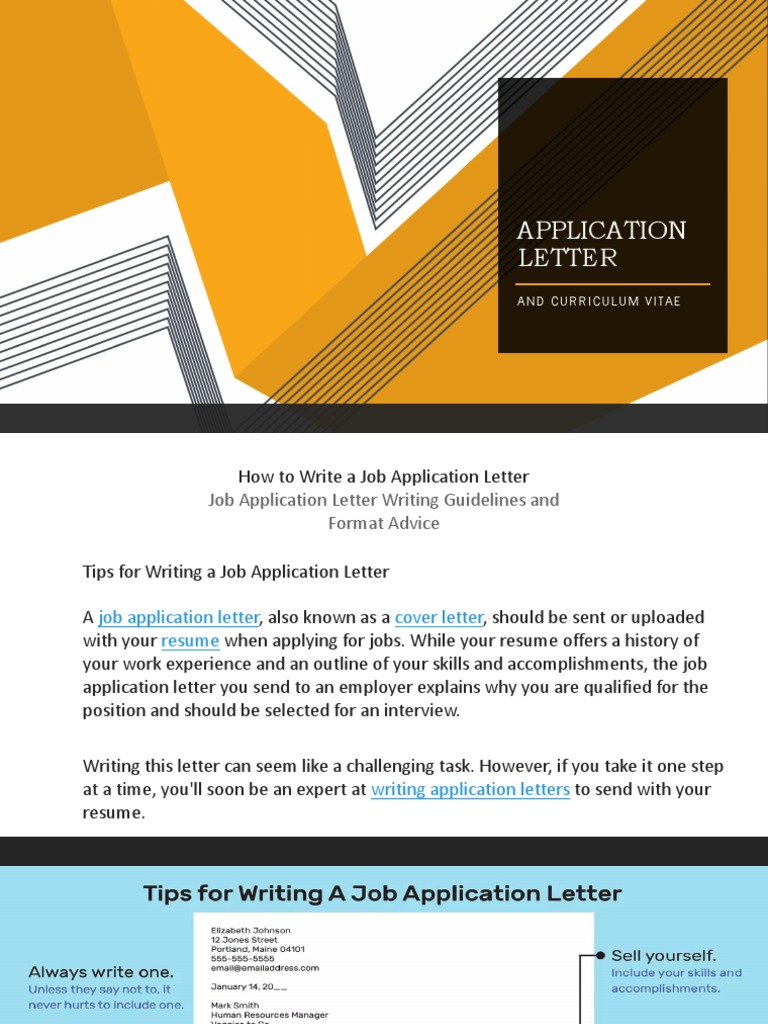 10.application Letter and CV | PDF | Résumé | Curriculum