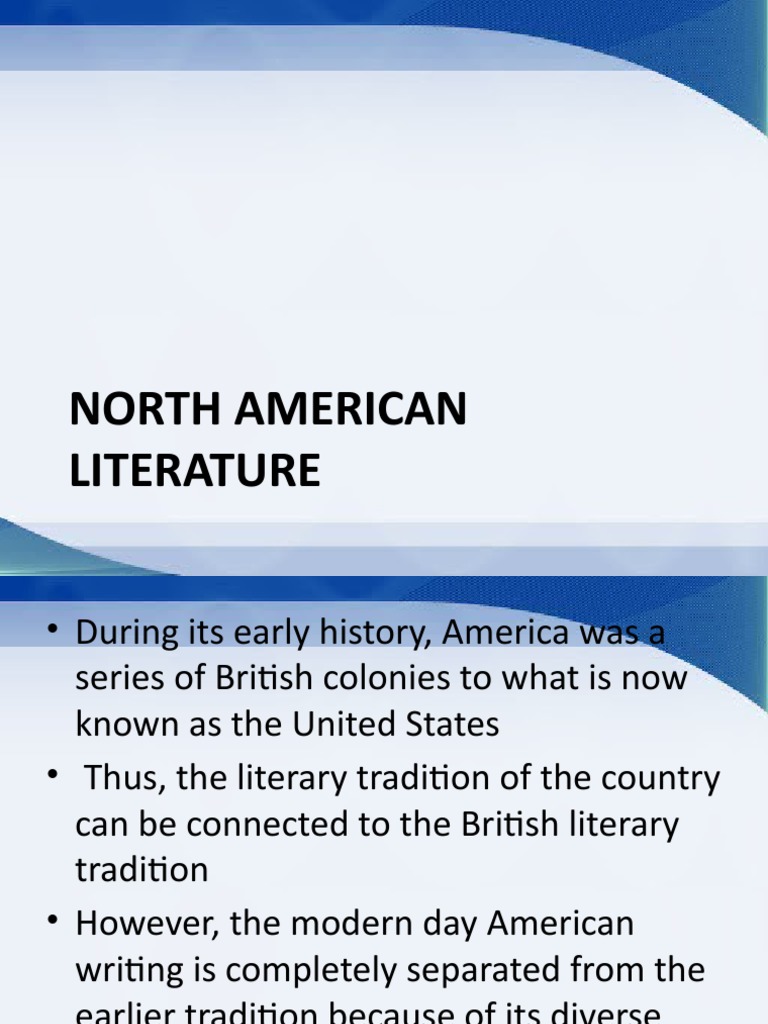 North American Literature | PDF | American Literature | Poetry