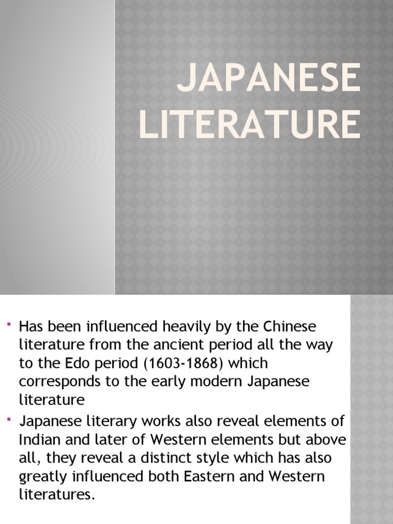 Japanese Literature | PDF | Japanese Literature | Allegory