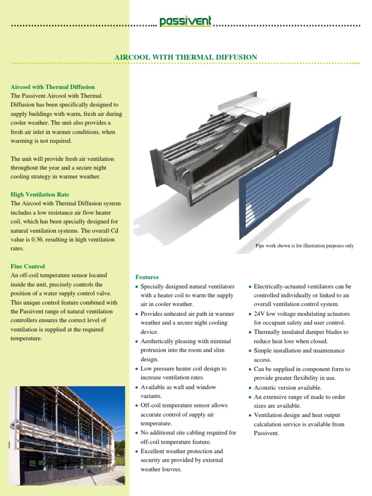 Aircool Thermal Diffusion | PDF | Hvac | Ventilation (Architecture)