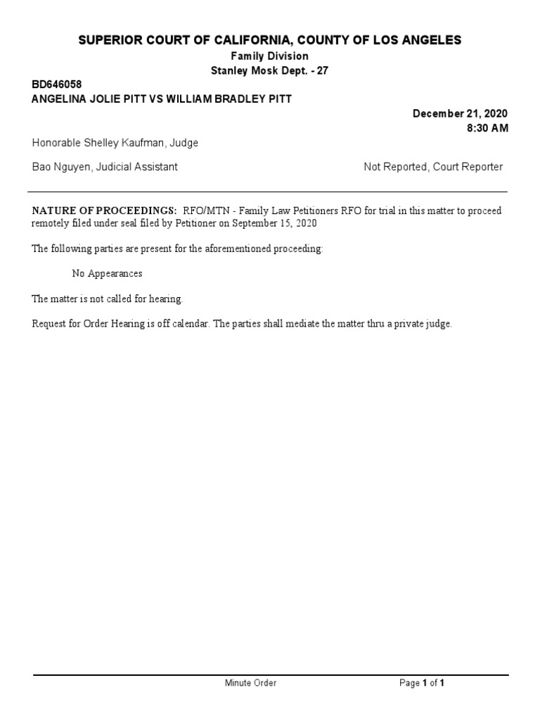 Dec 21, 2020 Minute Order | PDF