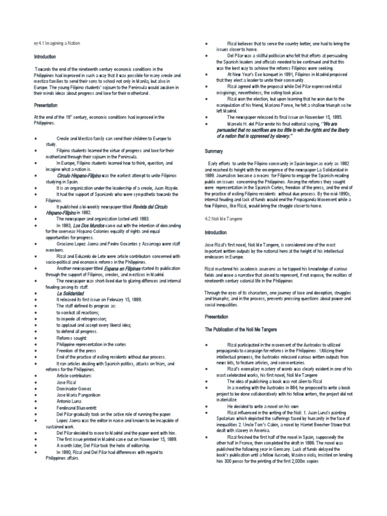 Module 4 - Rizal | PDF | Philippines